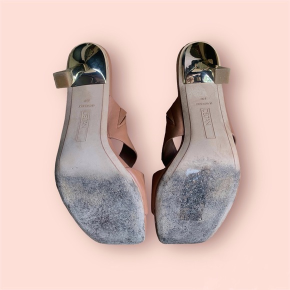 Deltan | Shoes | Deltan Francesca Metallic Heel Square Toe Dress ...